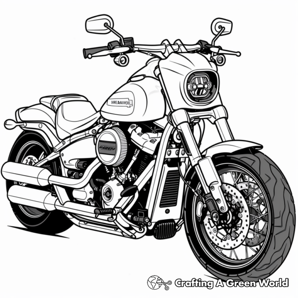 Harley Davidson Coloring Pages - Free & Printable!