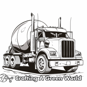Cement Truck Coloring Pages - Free & Printable!