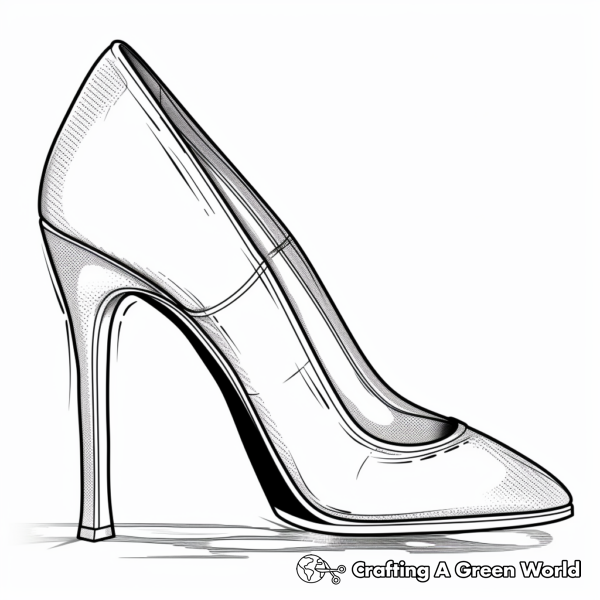 High Heel Coloring Pages - Free & Printable!