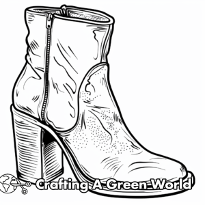 High Heel Coloring Pages - Free & Printable!