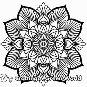 Difficult Mandala Coloring Pages - Free & Printable!