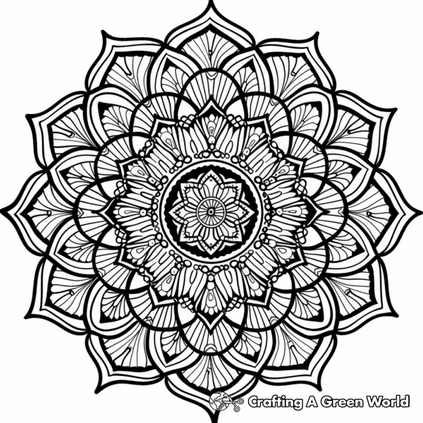 Difficult Mandala Coloring Pages - Free & Printable!