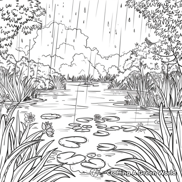 April Showers Coloring Pages - Free & Printable!