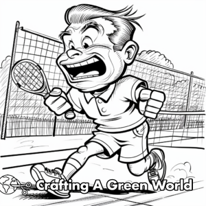 Tennis Coloring Pages - Free & Printable!