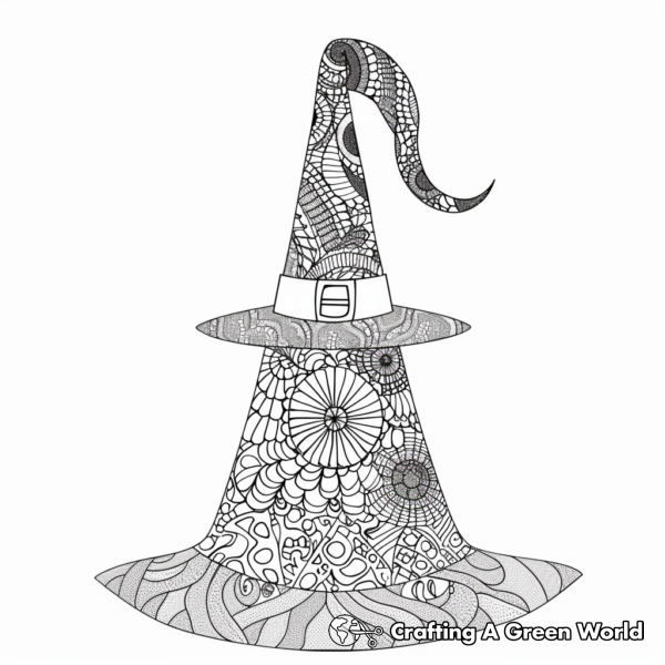 Witch Hat Coloring Pages - Free & Printable!