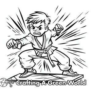 Karate Coloring Pages - Free & Printable!