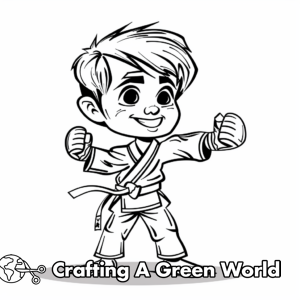 Karate Coloring Pages - Free & Printable!