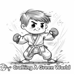 Karate Coloring Pages - Free & Printable!