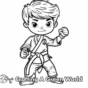 Karate Coloring Pages - Free & Printable!