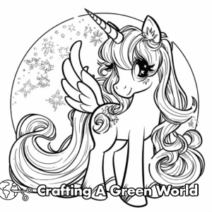 Alicorn Coloring Pages - Free & Printable!