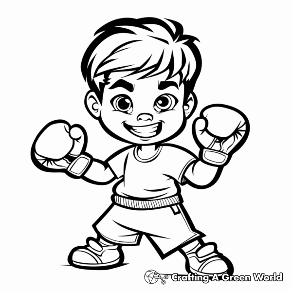 Boxing Coloring Pages - Free & Printable!