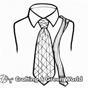 Tie Coloring Pages - Free & Printable!