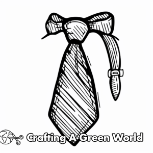 Tie Coloring Pages - Free & Printable!