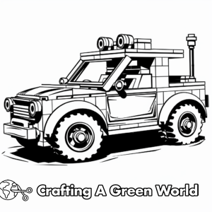 Lego Cars Coloring Pages - Free & Printable!