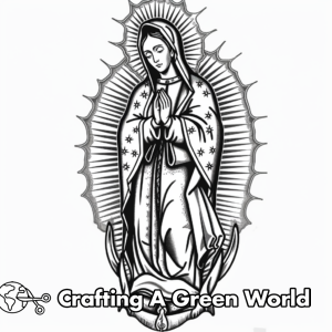 Our Lady of Guadalupe Coloring Pages - Free & Printable!