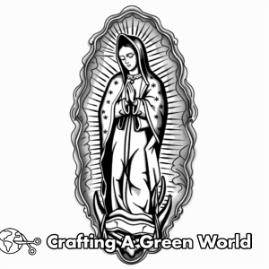 Our Lady of Guadalupe Coloring Pages - Free & Printable!