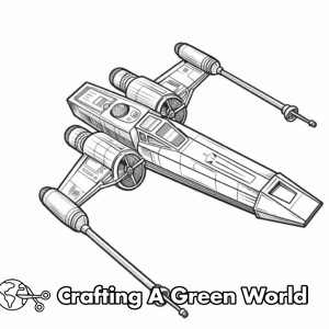 X-Wing Coloring Pages - Free & Printable!