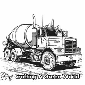 Cement Truck Coloring Pages - Free & Printable!
