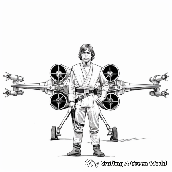 X-Wing Coloring Pages - Free & Printable!