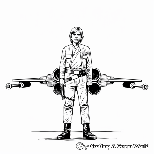 X-Wing Coloring Pages - Free & Printable!