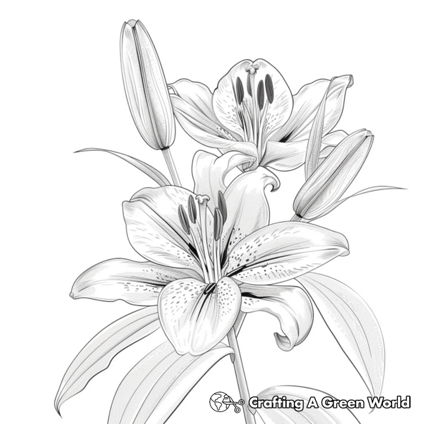 Realistic Flower Coloring Pages - Free & Printable!