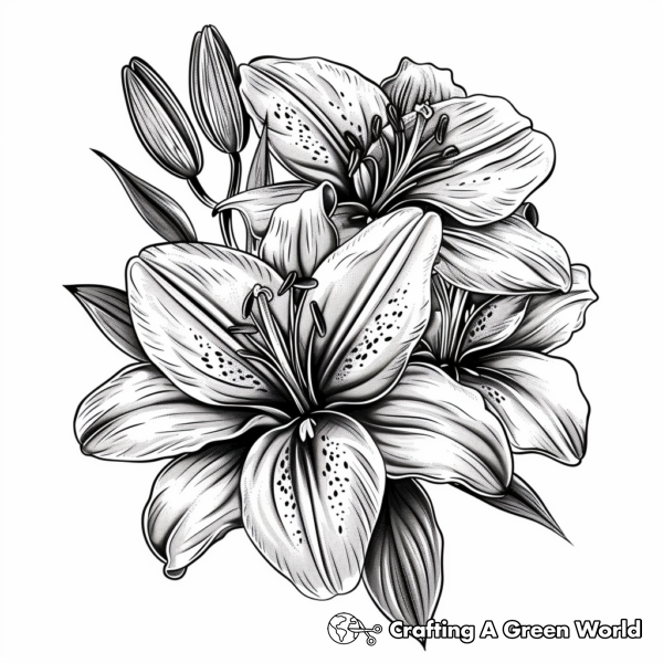Realistic Flower Coloring Pages - Free & Printable!