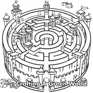 Maze Coloring Pages - Free & Printable!