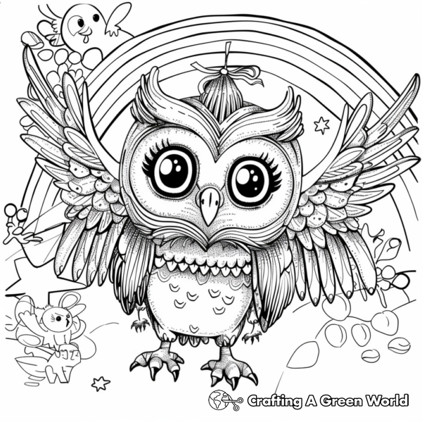 Owlicorn Coloring Pages - Free & Printable!