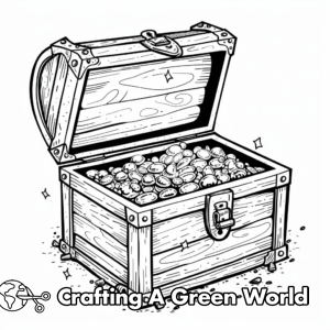 Treasure Chest Coloring Pages - Free & Printable!