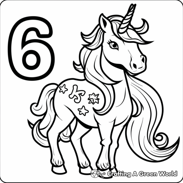 Number 6 Coloring Pages - Free & Printable!