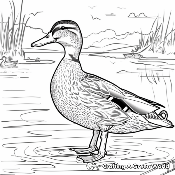 Mallard Duck Coloring Pages - Free & Printable!