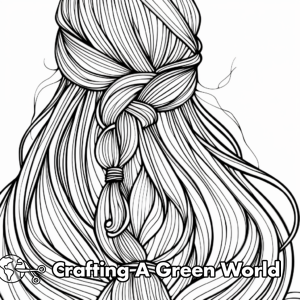 Hair Coloring Pages - Free & Printable!