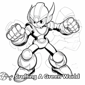 Mega Man Coloring Pages - Free & Printable!