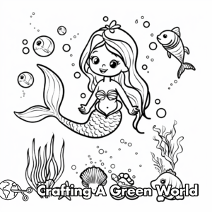 Realistic Mermaid Coloring Pages - Free & Printable!