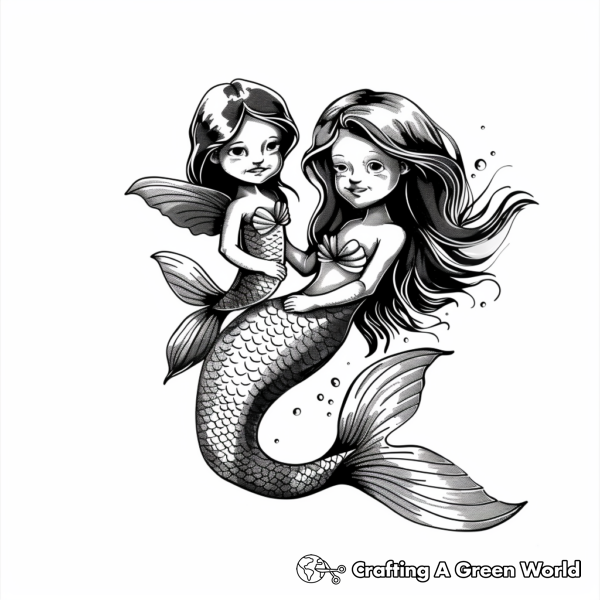 Realistic Mermaid Coloring Pages - Free & Printable!