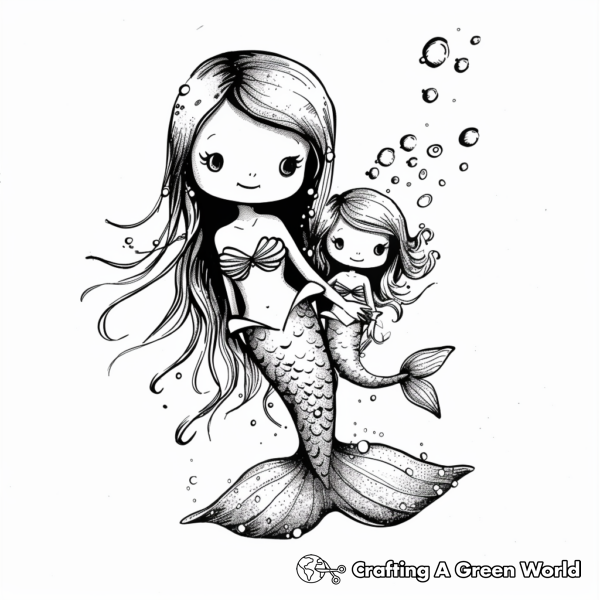Realistic Mermaid Coloring Pages - Free & Printable!