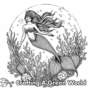 Realistic Mermaid Coloring Pages - Free & Printable!