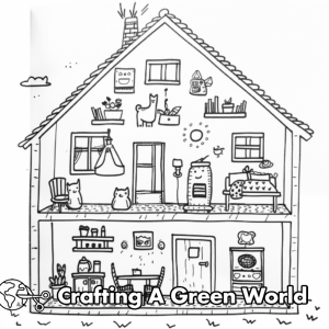 Doll House Coloring Pages - Free & Printable!