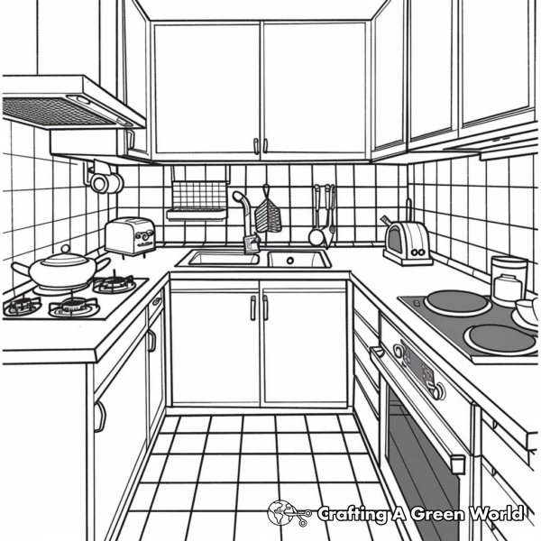 Interior Design Coloring Pages - Free & Printable!