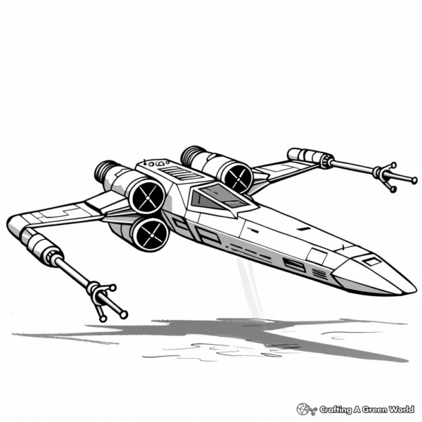 X-Wing Coloring Pages - Free & Printable!