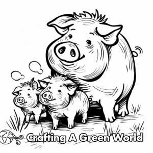Three Little Pigs Coloring Pages - Free & Printable!