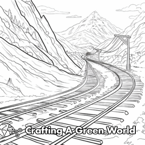 Train Tracks Coloring Pages - Free & Printable!