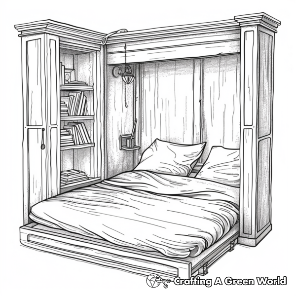Bed Coloring Pages - Free & Printable!