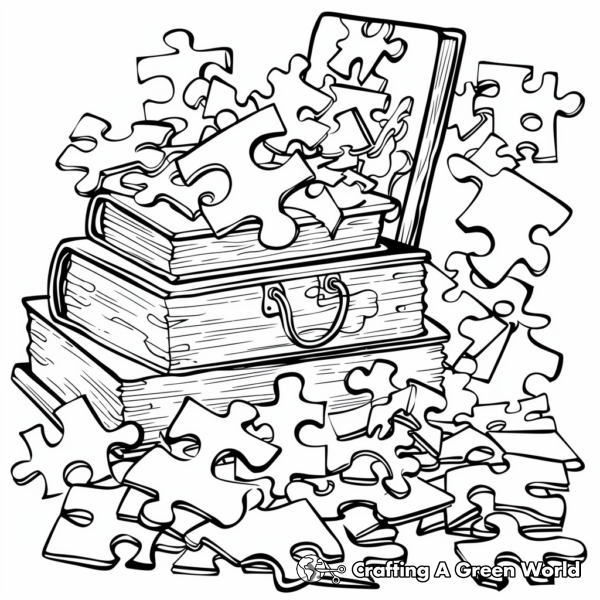 Puzzle Coloring Pages - Free & Printable!