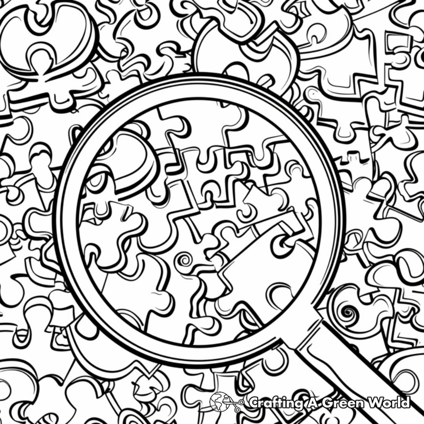 Puzzle Coloring Pages - Free & Printable!