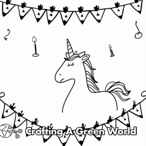 Unicorn Happy Birthday Coloring Pages - Free & Printable!