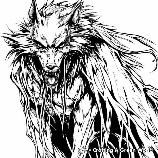 Wolf Anime Coloring Pages - Free & Printable!