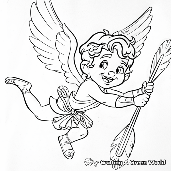 Cupid Coloring Pages - Free & Printable!
