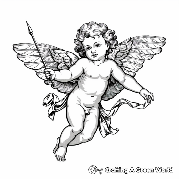 Cupid Coloring Pages - Free & Printable!