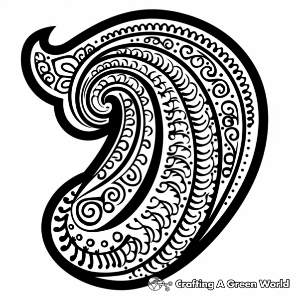 Paisley Coloring Pages for Adults - Free & Printable!